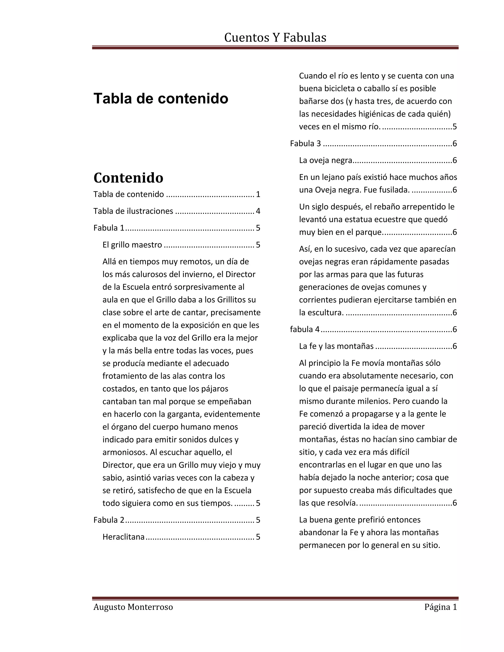Cuentod & fabulas | DOCX