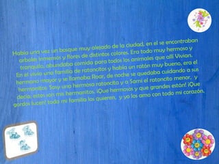 Cuento el bosque reino azul | PPTX