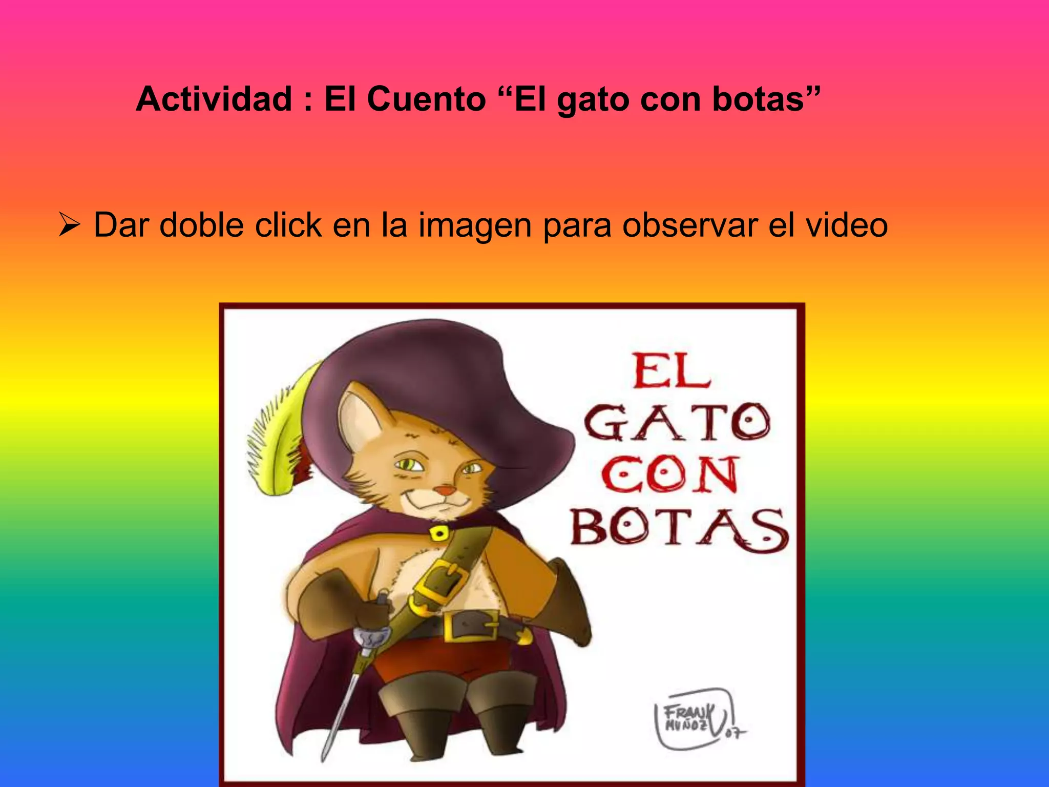 Cuento el gato con botas | PPT | Descarga Gratuita
