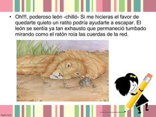 Cuento el leon y el raton | PPT