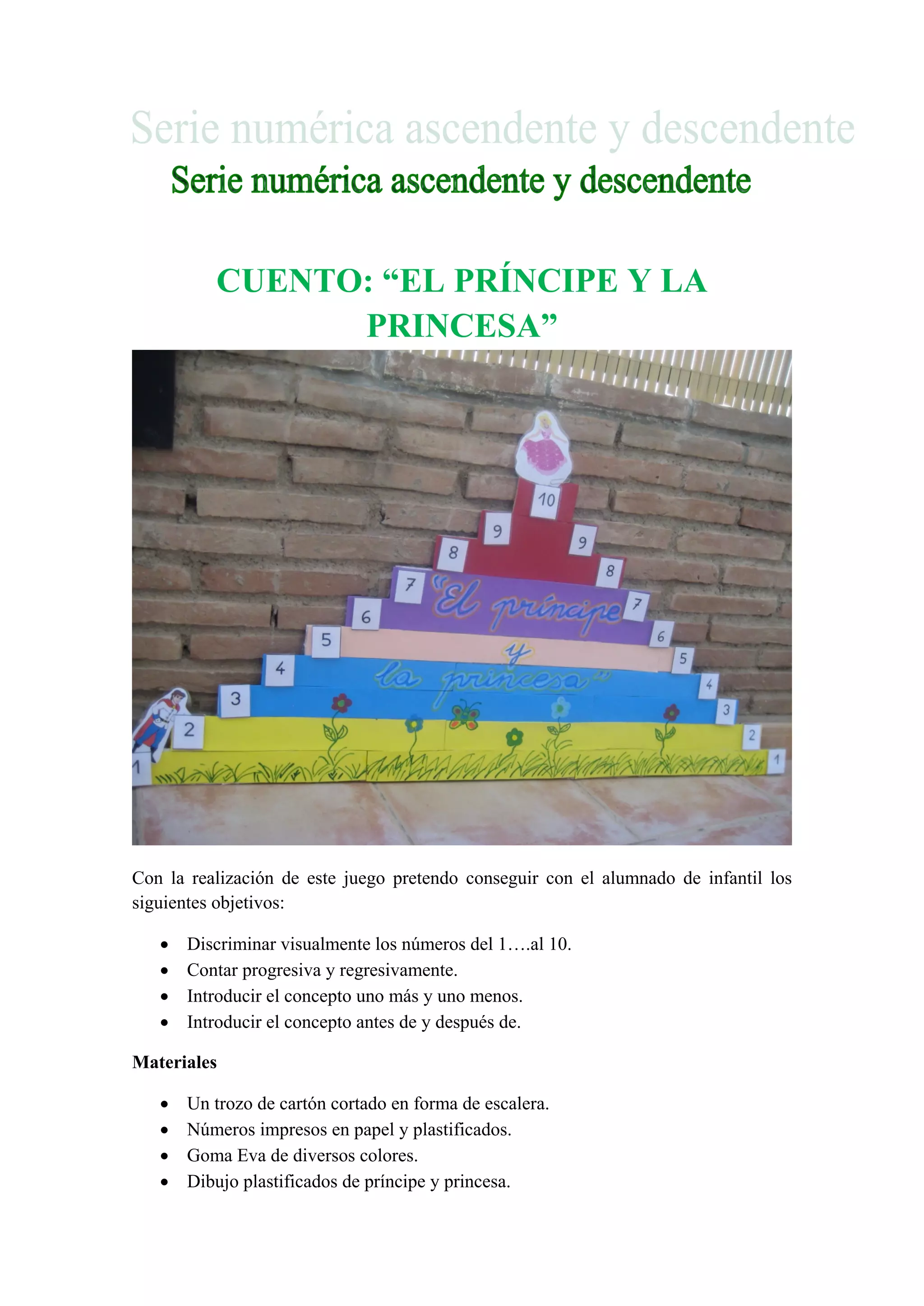 Cuento el principe y la princesa | PDF