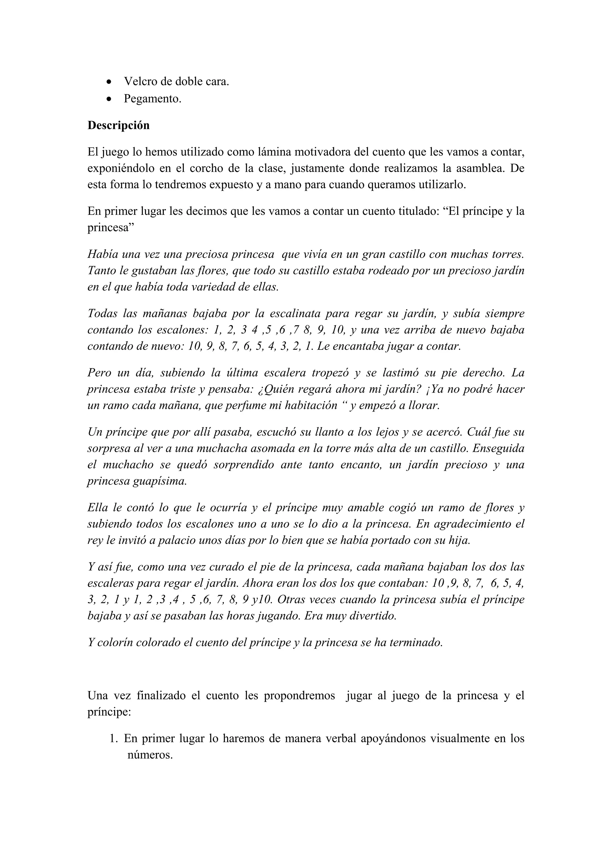 Cuento el principe y la princesa | PDF