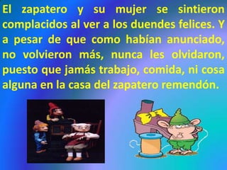 Cuento el zapatero y los duendes | PPTX