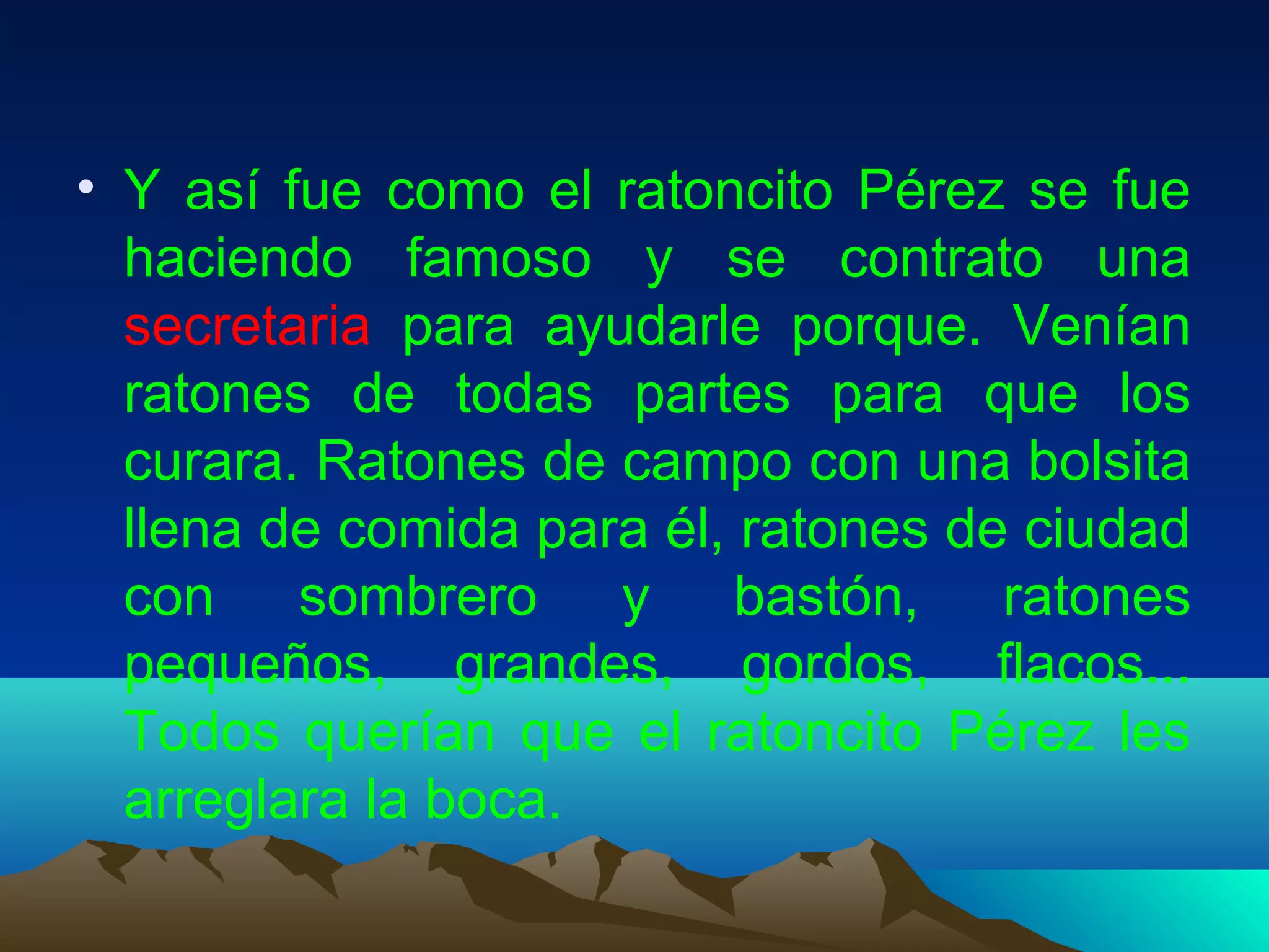 Cuento infantil el raton perez | PPT