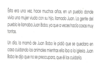 Cuento juan bobo | PPTX