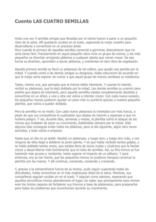 Natura Subordinar Ordenador portátil cuento sobre semillas Generosidad ...