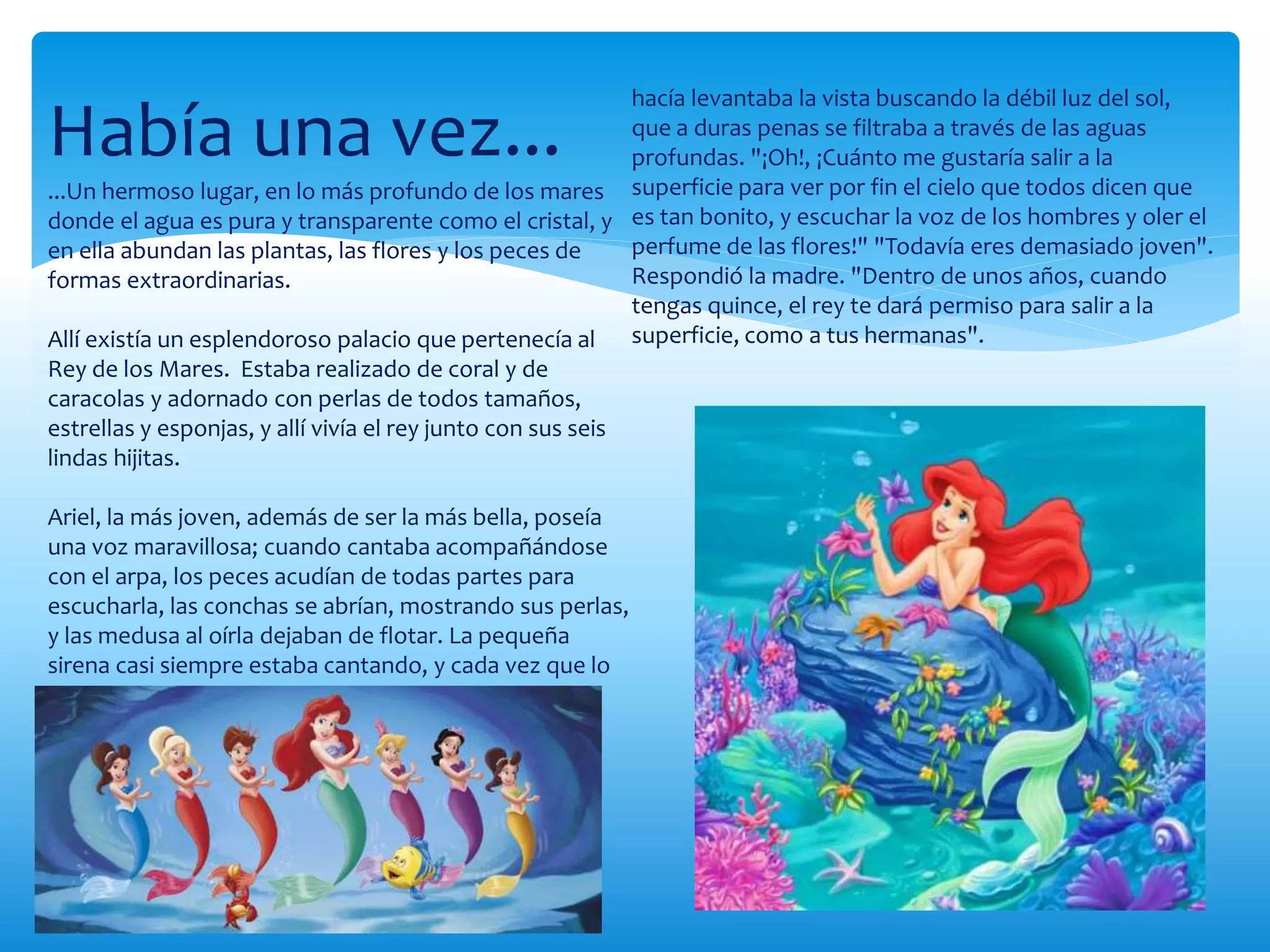 Cuento la sirenita | PPTX