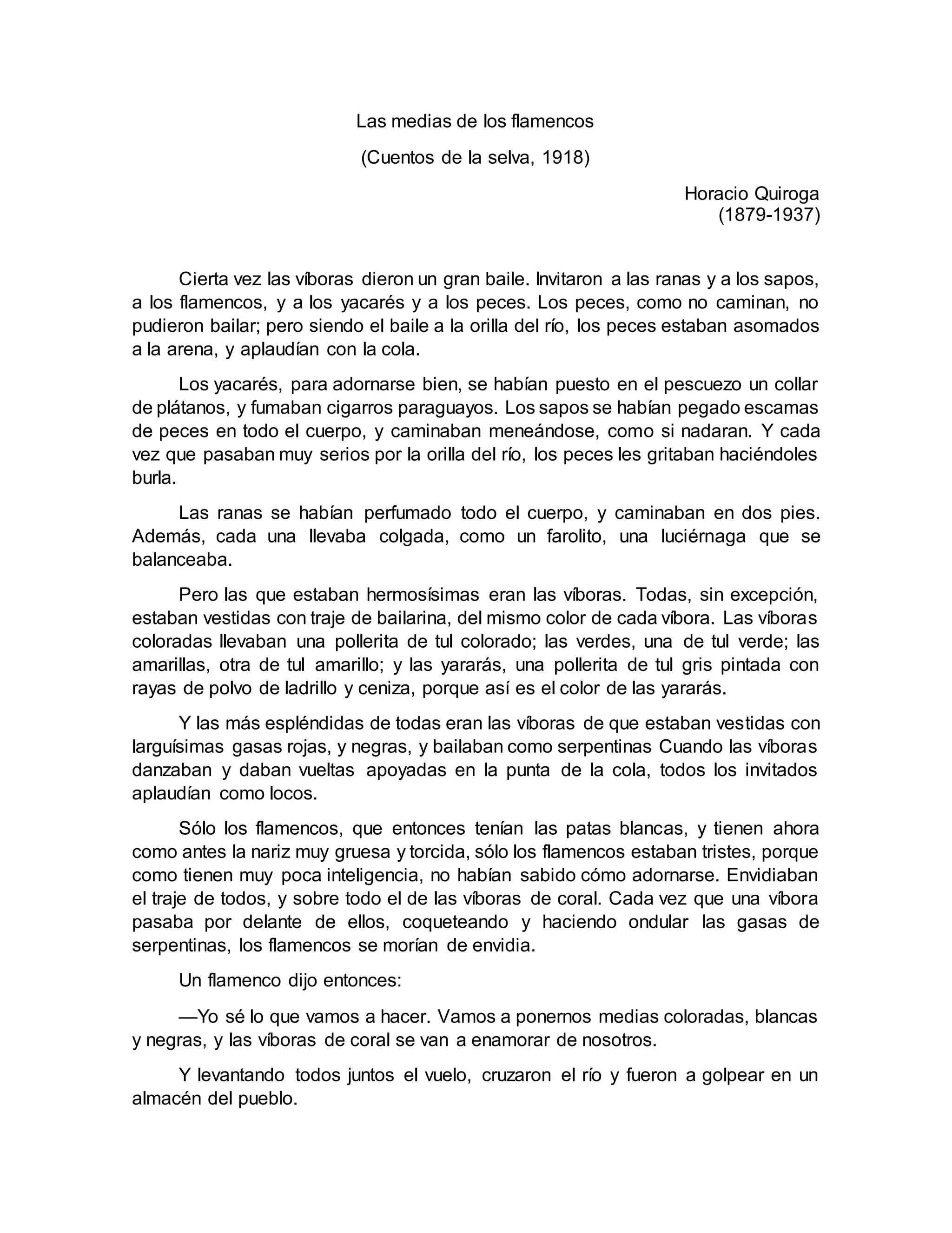 Cuento las medias de los flamencos | DOCX