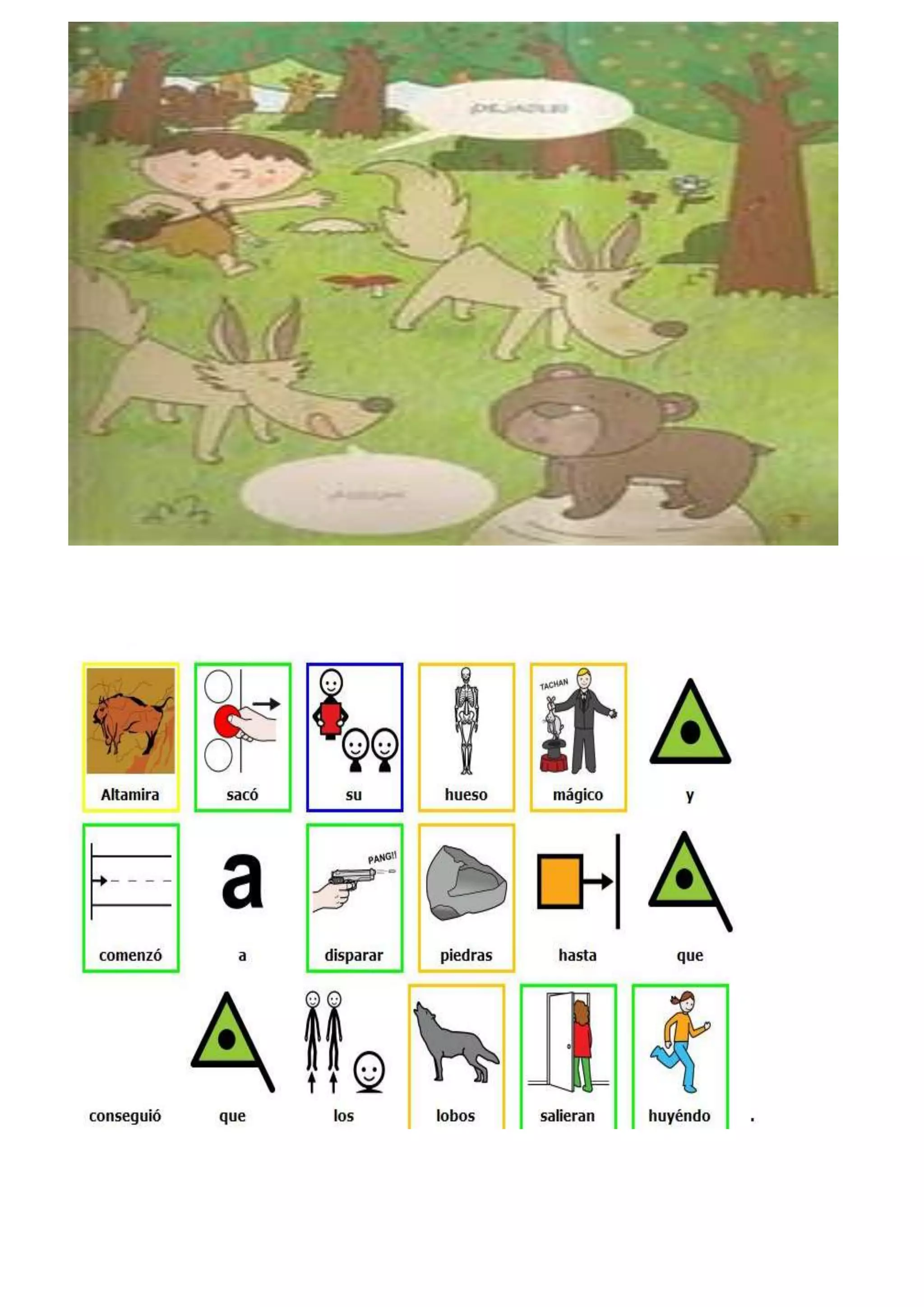 Cuento pictogramas prehistoria: LA CUEVA DE ALTAMIRA Autor pictogramas ...