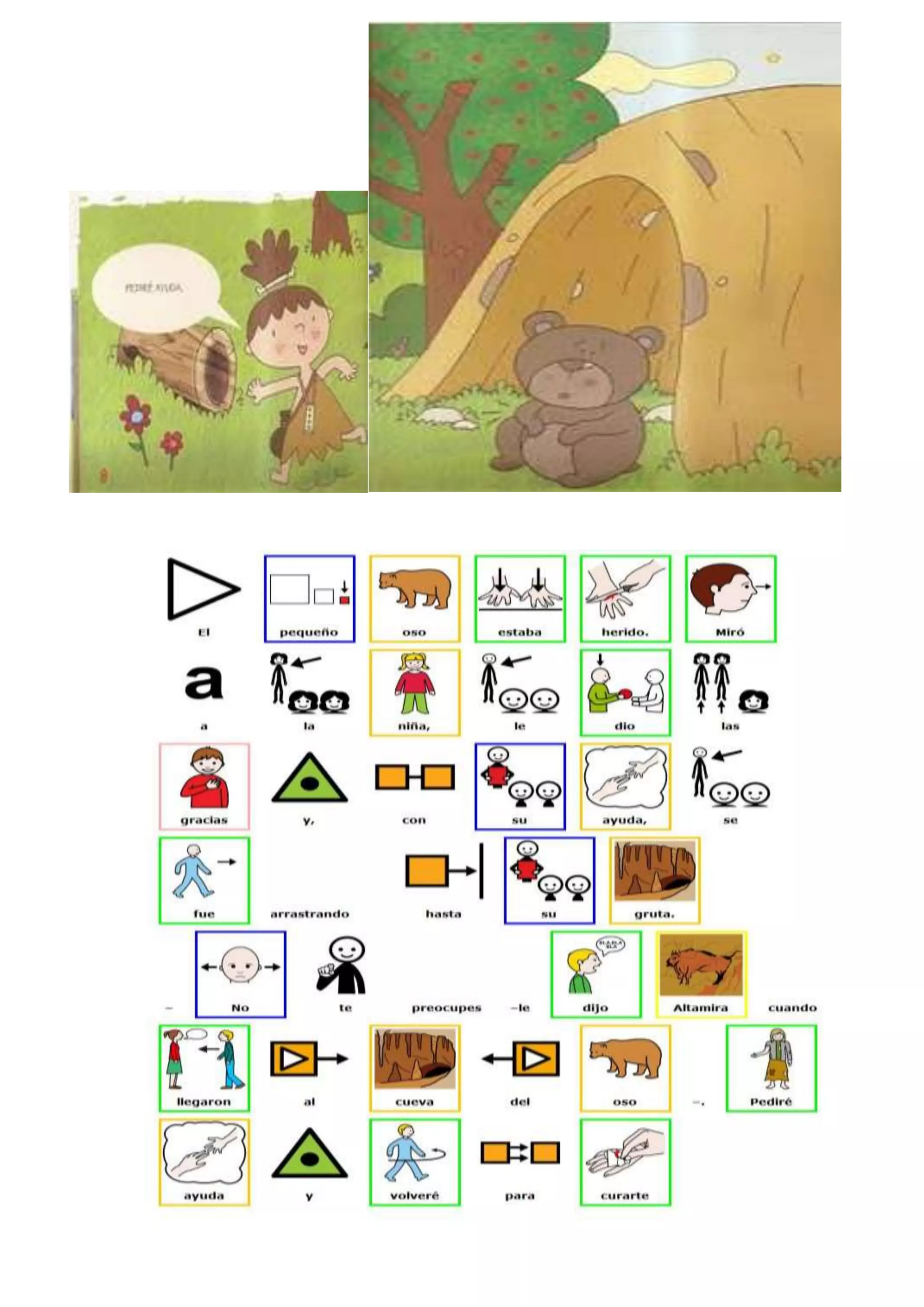 Cuento pictogramas prehistoria: LA CUEVA DE ALTAMIRA Autor pictogramas ...