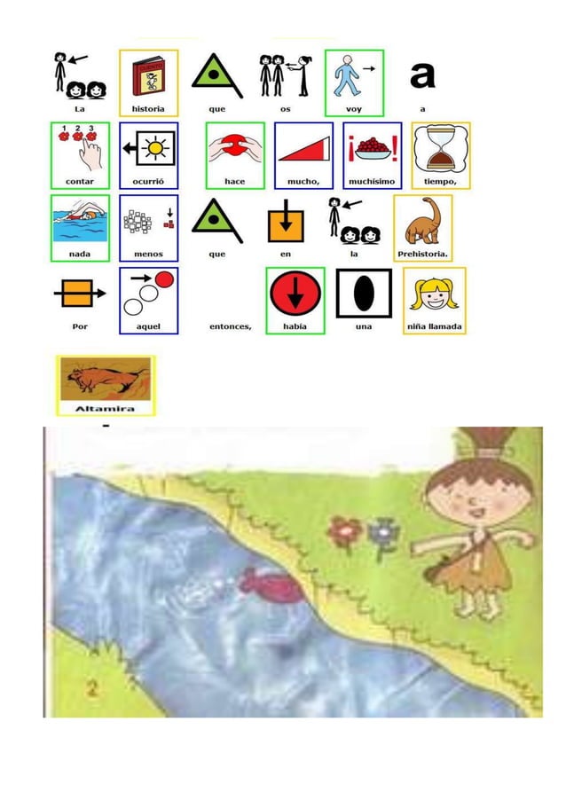 Cuento pictogramas prehistoria: LA CUEVA DE ALTAMIRA Autor pictogramas ...