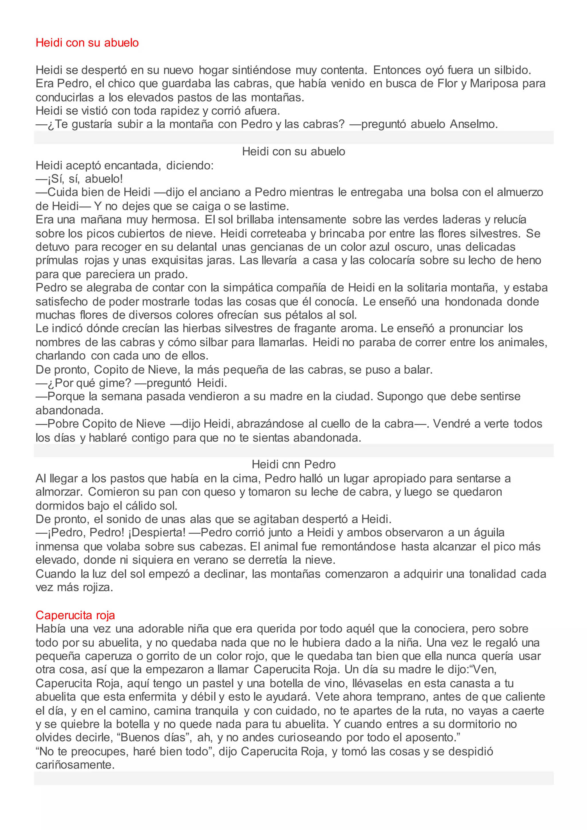 Cuentos | DOCX