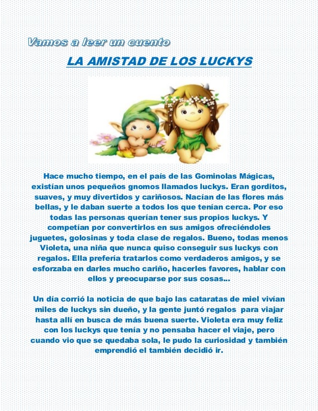 Cuento Sobre La Amistad