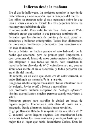 Cuentos terror II | DOCX