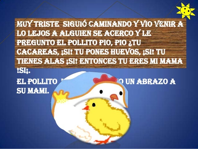 cuento del pollito Lito