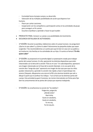 Cuerpo humano(secuencia didáctica) | DOCX