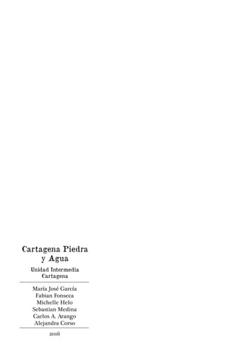 Cuerpos de agua Cartagena de Indias | PDF