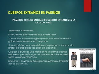 CUERPOS EXTRAÑOS EN OTORRINOLARINGOLOGIA | PPT