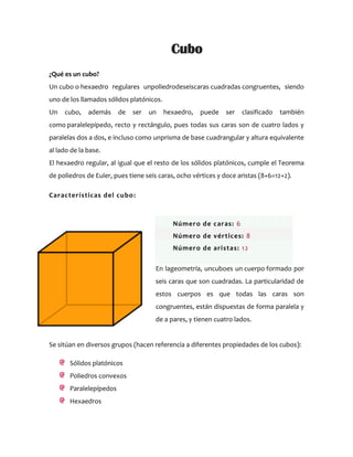 Cuerpos geométricos | DOCX