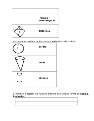 Cuerpos poliedros y cuerpos redondos guia nb2 | DOC