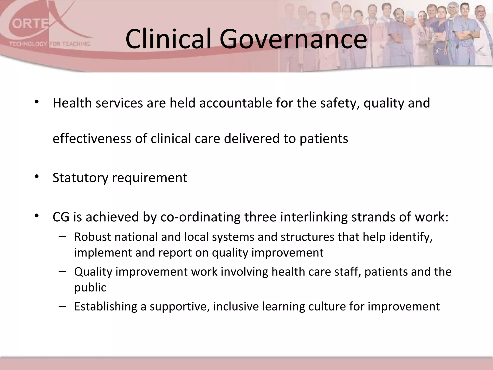 CU Errors, clinical governance and patient safety | PPT