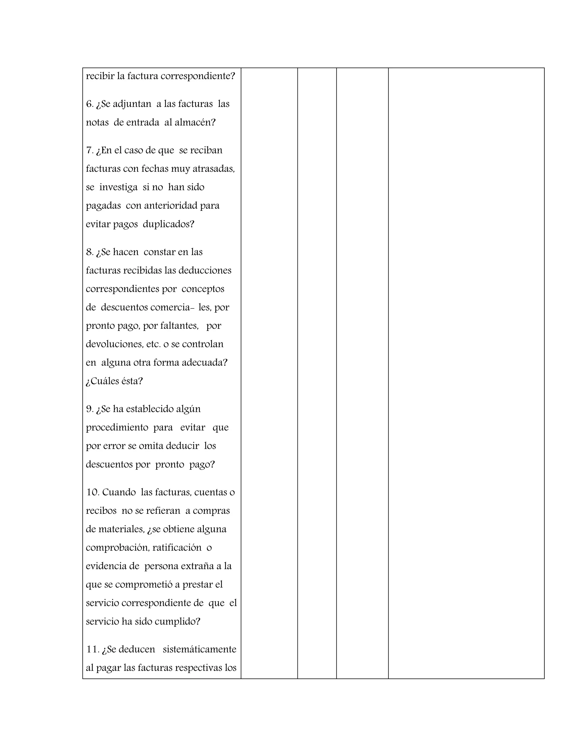 Ejemplo De Cuestionario De Control Interno Pdf