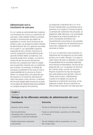 Manual del Cuestionario de Identificacion de los Trastornos debidos al ...