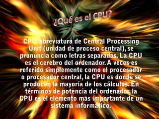 Cuestionario: hadware | PPTX