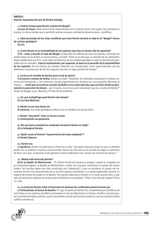 Cuestionario origen de las especies | PDF