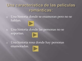 Cuestionario sobre las peliculas | PPT