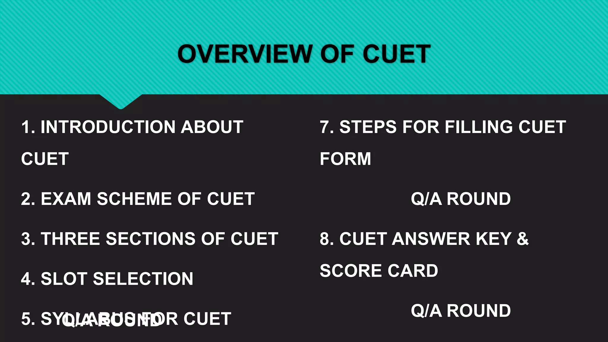 CUET+CSAS Final 2022 | PPTX