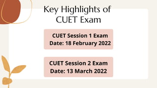 Cuet exam pattern | PDF
