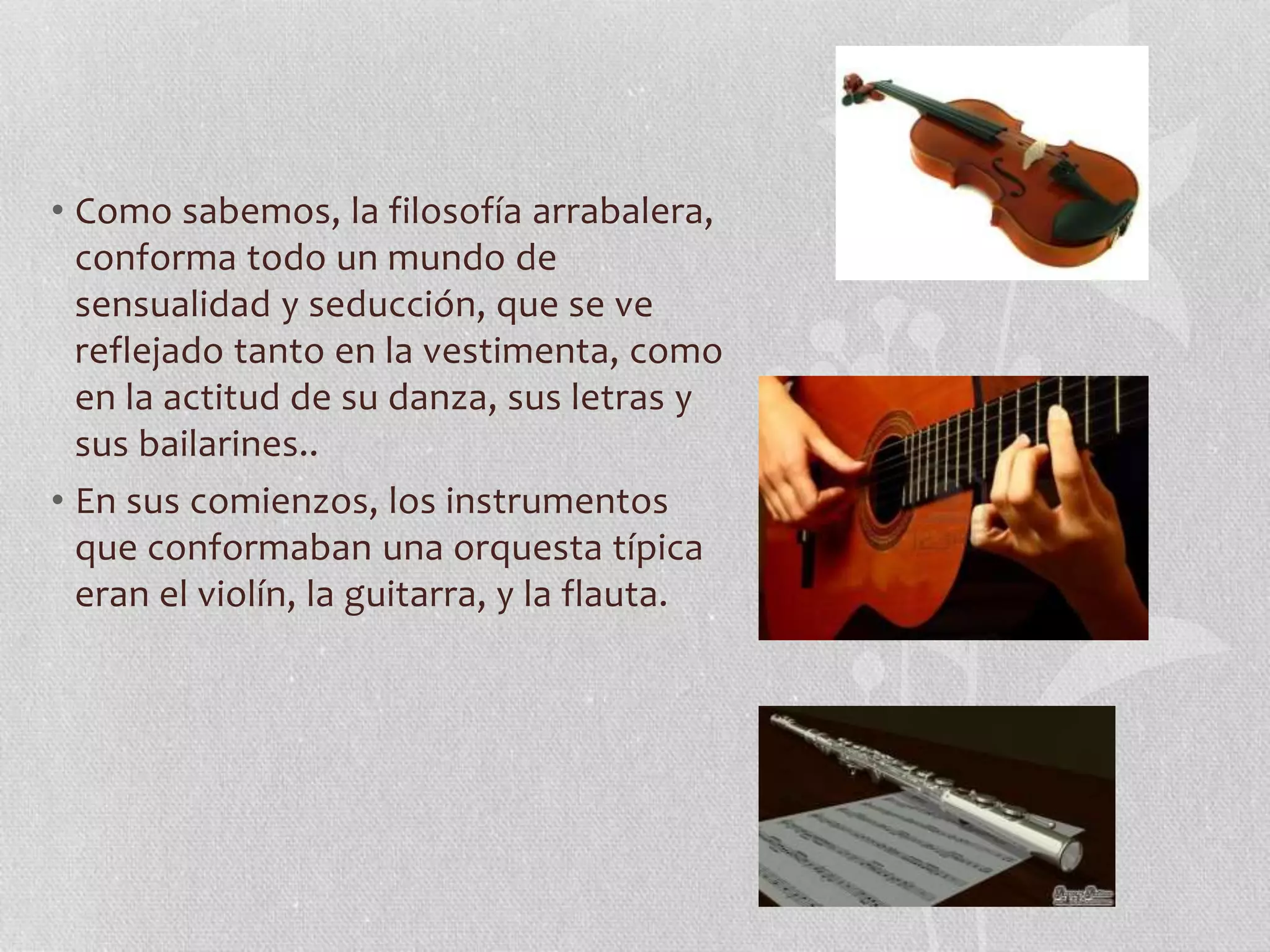 instrumentos utilizados en el tango | PPTX