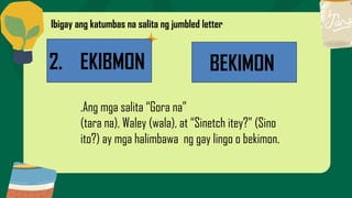 PPT OF Komunikasyon CATCH UP FRIDAYS WEEK 3 | PPT