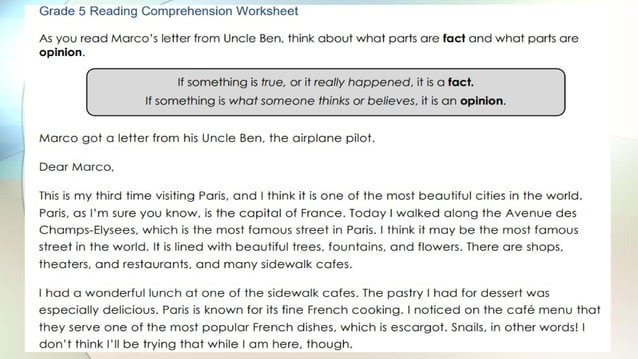 catch up friday reading materials for grade five pupils | PPTX