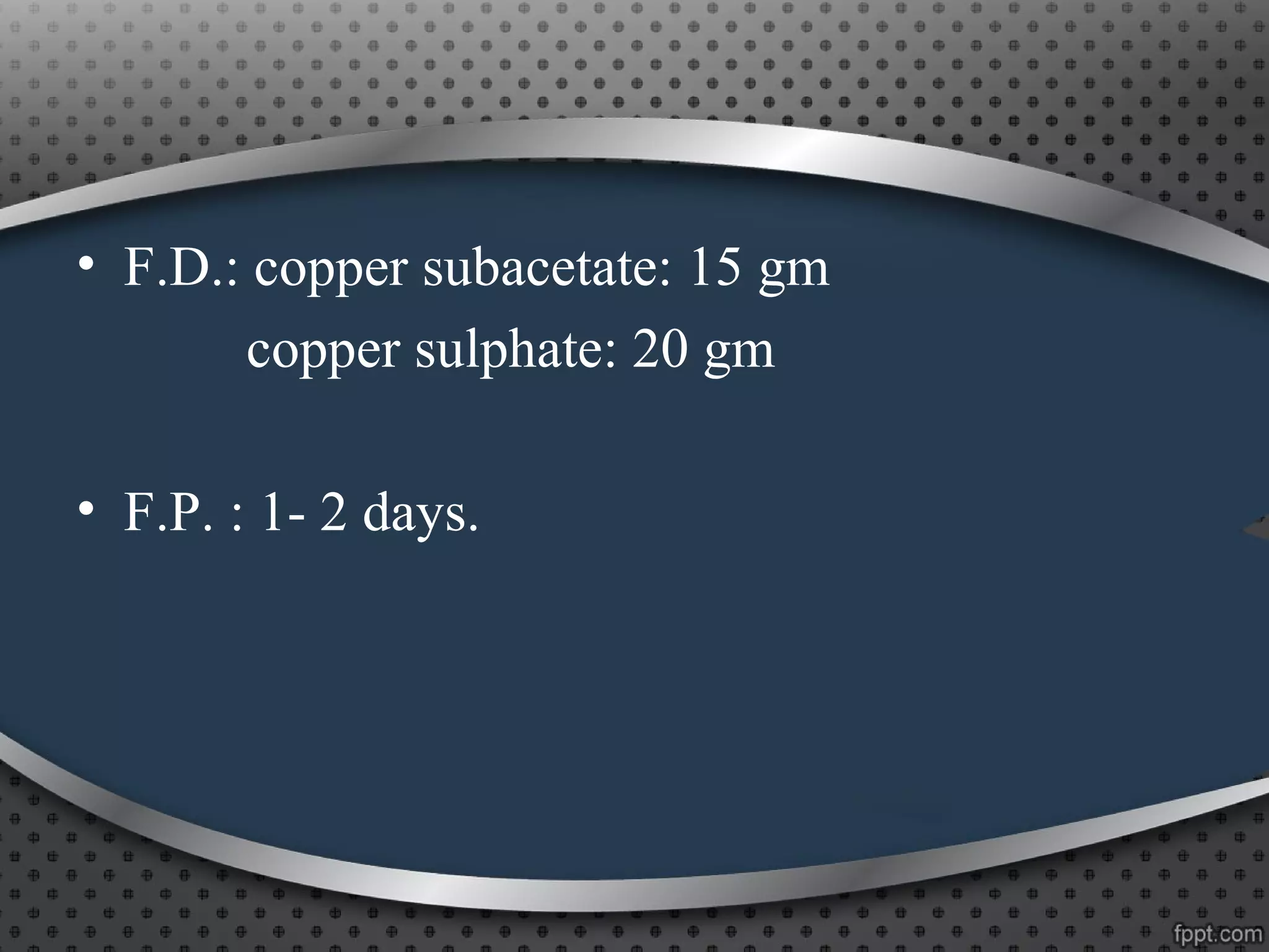 Metalic (Cu,fe,th,mg) poisoning | PPT