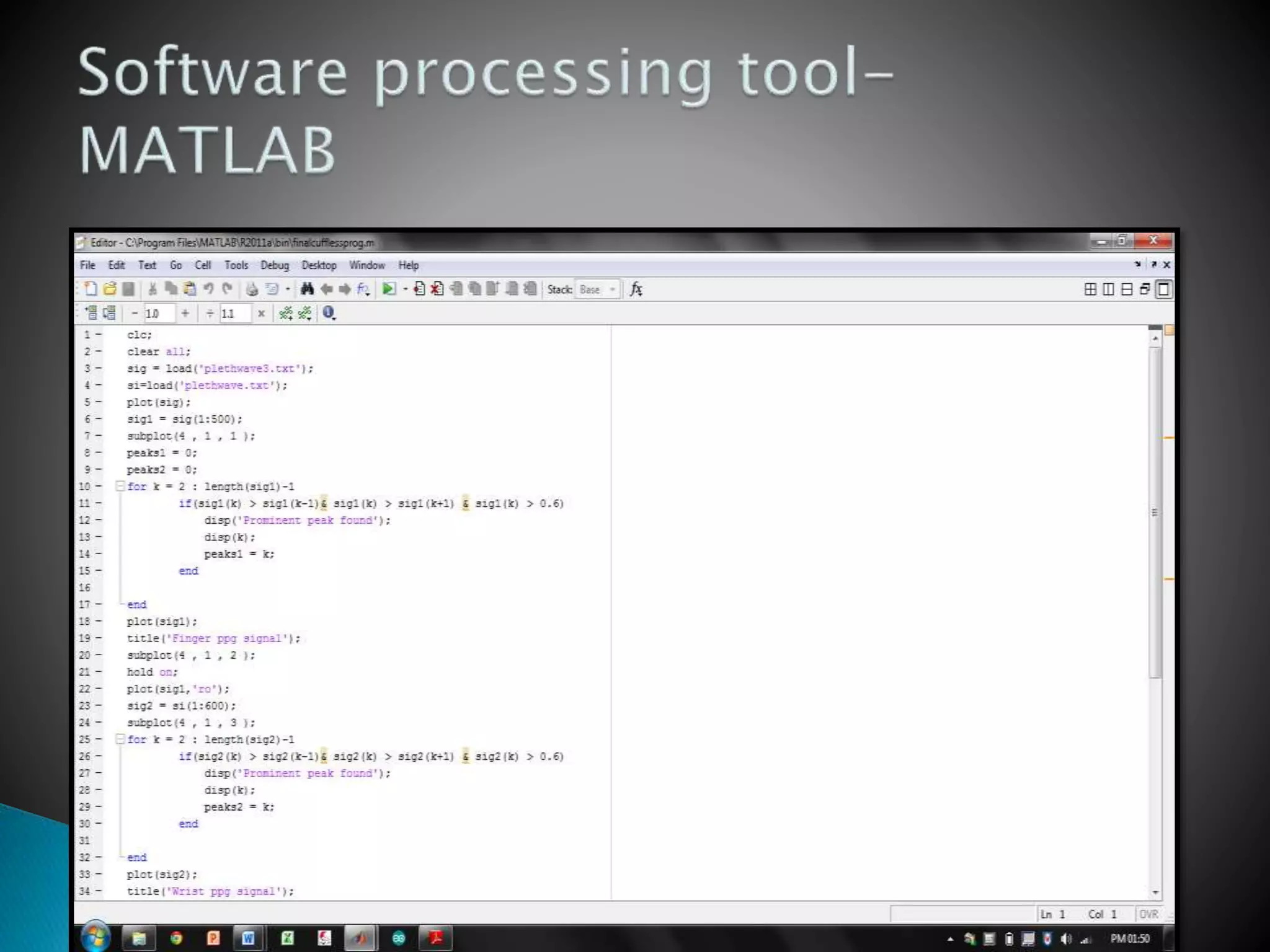 Cuffless blood pressure monitoring project | PPTX