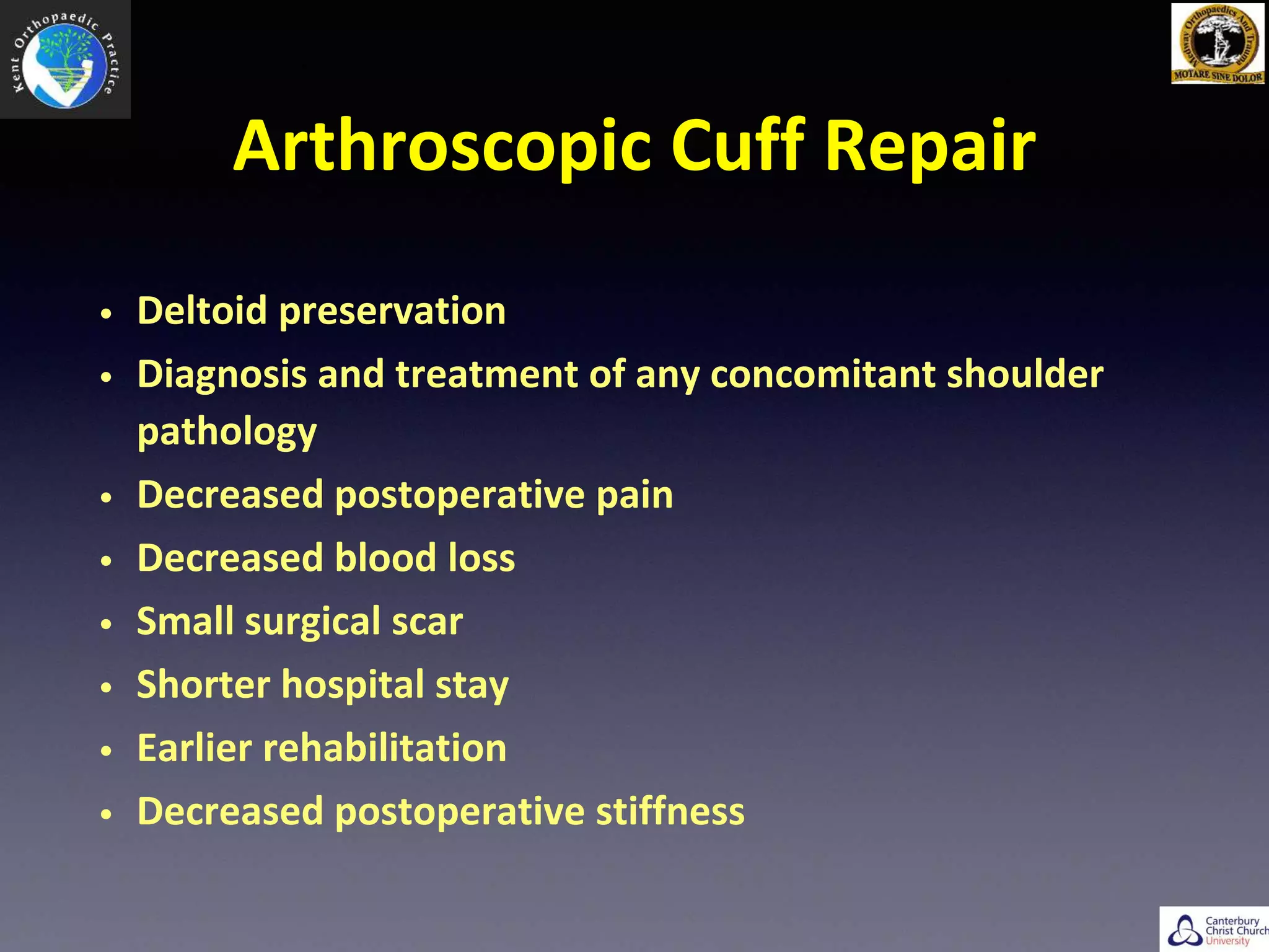 Arthroscopic Rotator Cuff Repair | PPTX