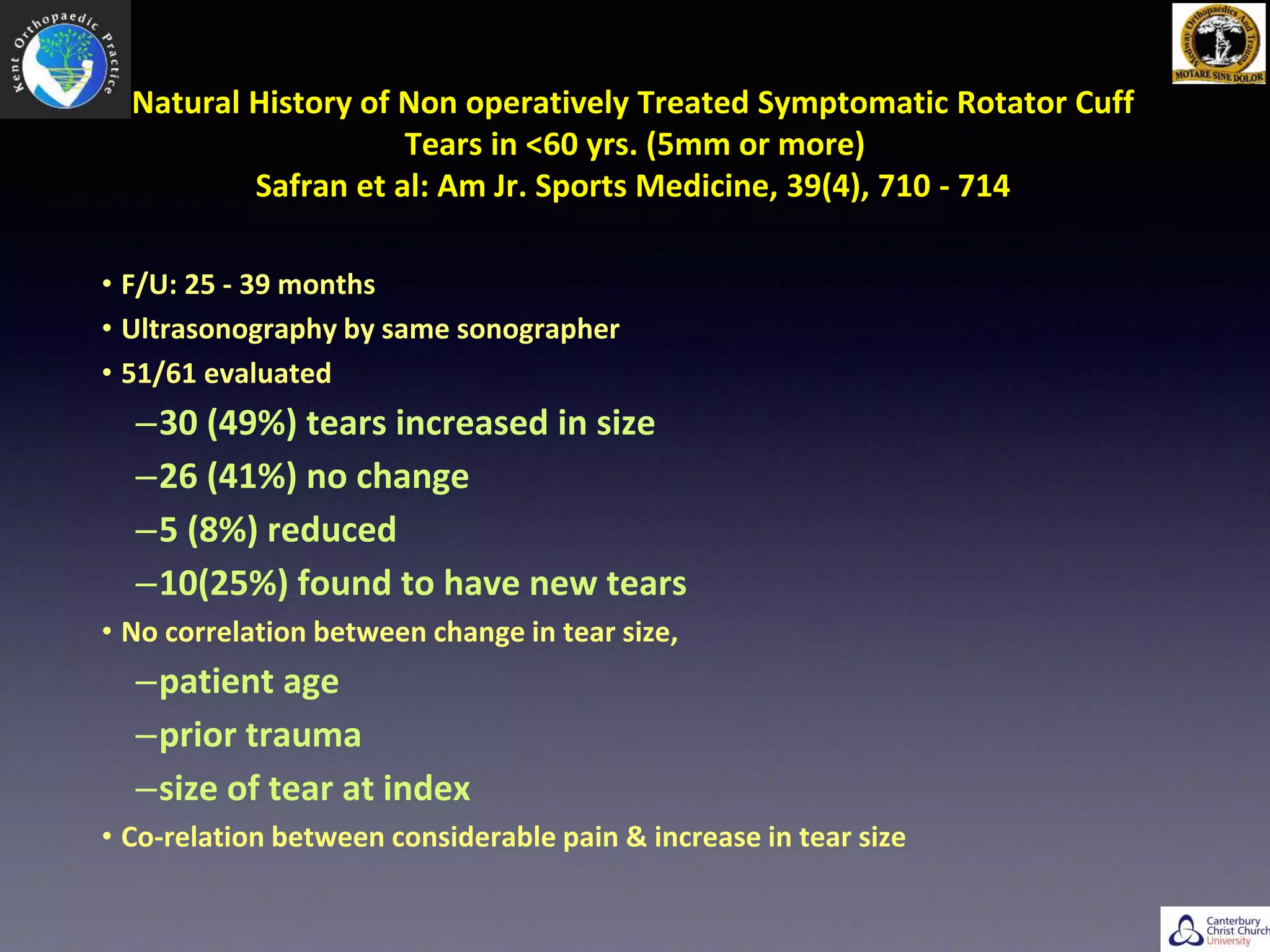 Rotator Cuff Repair, Arthroscopy, Techniques, Shoulder, Sports Injury ...