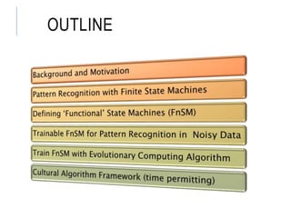 Recognizing Patterns in Noisy Data using Trainable ‘Functional’ State Machines | PPT