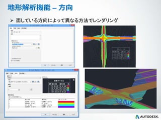 交差点排水検討等で使える地形解析機能 | PPT