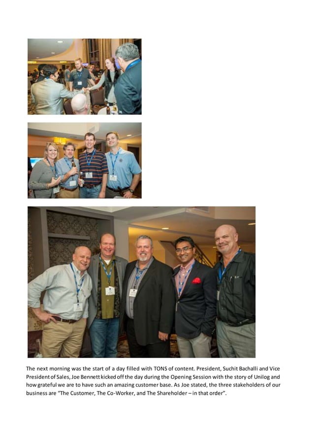 Cug 2015 event recap | DOCX | Events