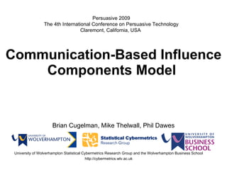 Communication-Based Influence Components Model | PPT