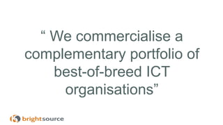 Portfolio Brightsource | PPT | Business | Business and Finance