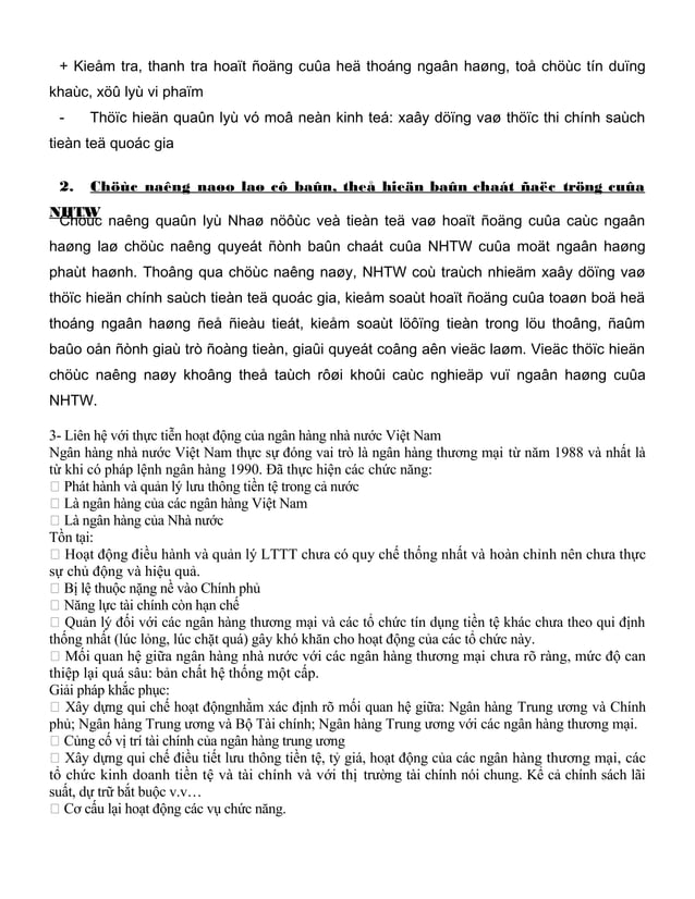 Câu hỏi ôn thi phần tự luận lý thuyết tài chính tiền tệ (vb2) | DOC