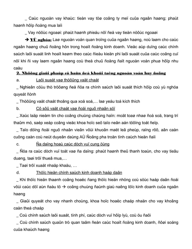 Câu hỏi ôn thi phần tự luận lý thuyết tài chính tiền tệ (vb2) | DOC