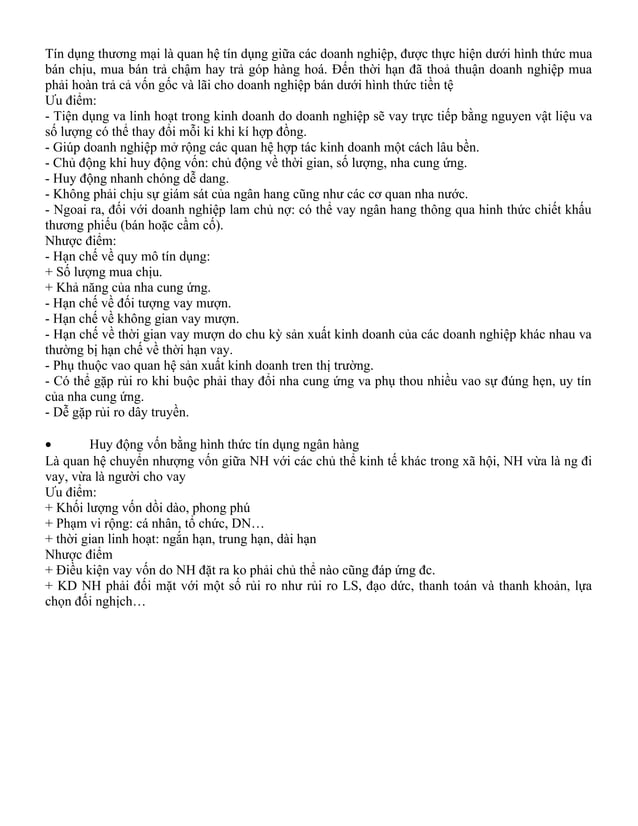 Câu hỏi ôn thi phần tự luận lý thuyết tài chính tiền tệ (vb2) | DOC