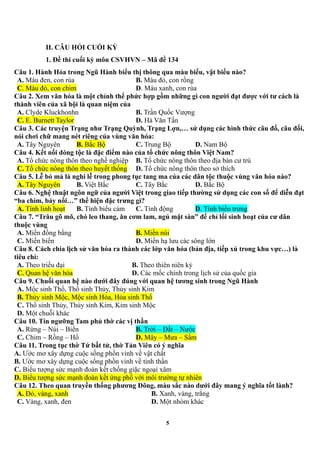 CÂU HỎI ÔN TẬP TRẮC NGHIỆM CSVHVN (highlight xanh là đúng).pdf