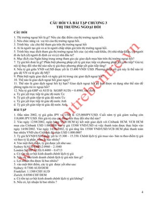 Cau hoi va bai tap TCQT | DOC