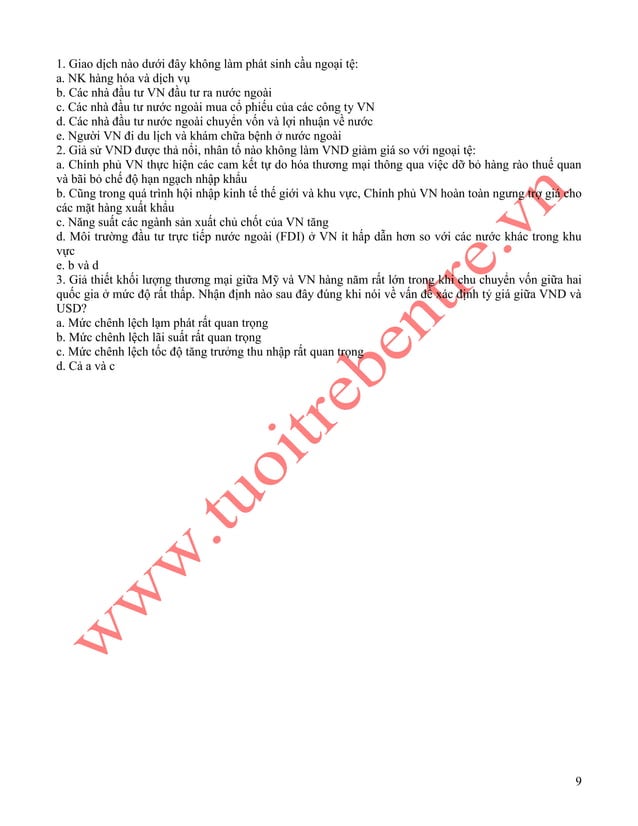 Cau hoi va bai tap TCQT | DOC